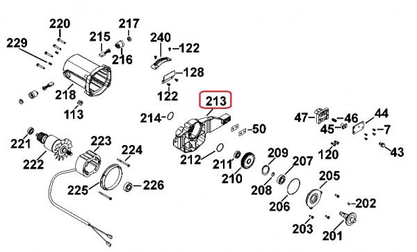 Gearhus Dewalt DW745